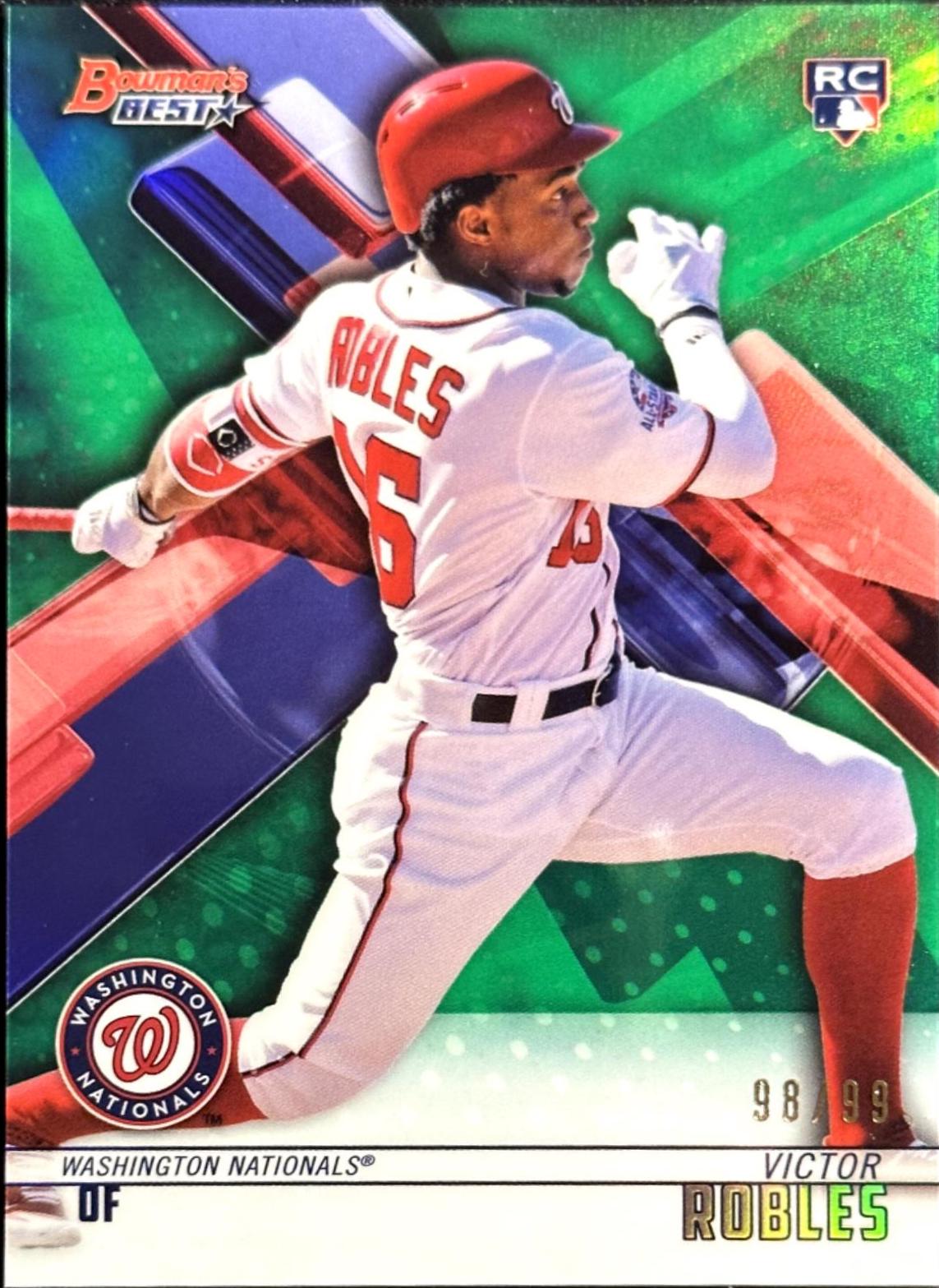 Victor Robles [Green Refractor] #37 Prices | 2018 Bowman's Best ...
