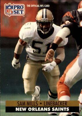 SAM MILLS #592 Prices | 1991 Pro Set | Football Cards