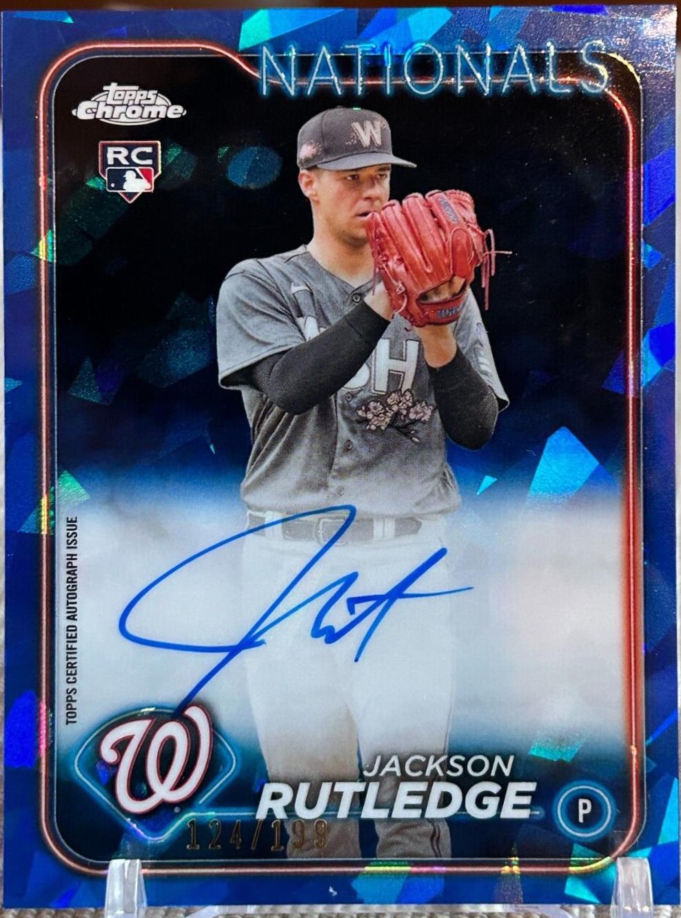 Jackson Rutledge #CSA-JR Prices | 2024 Topps Chrome Sapphire Autograph ...