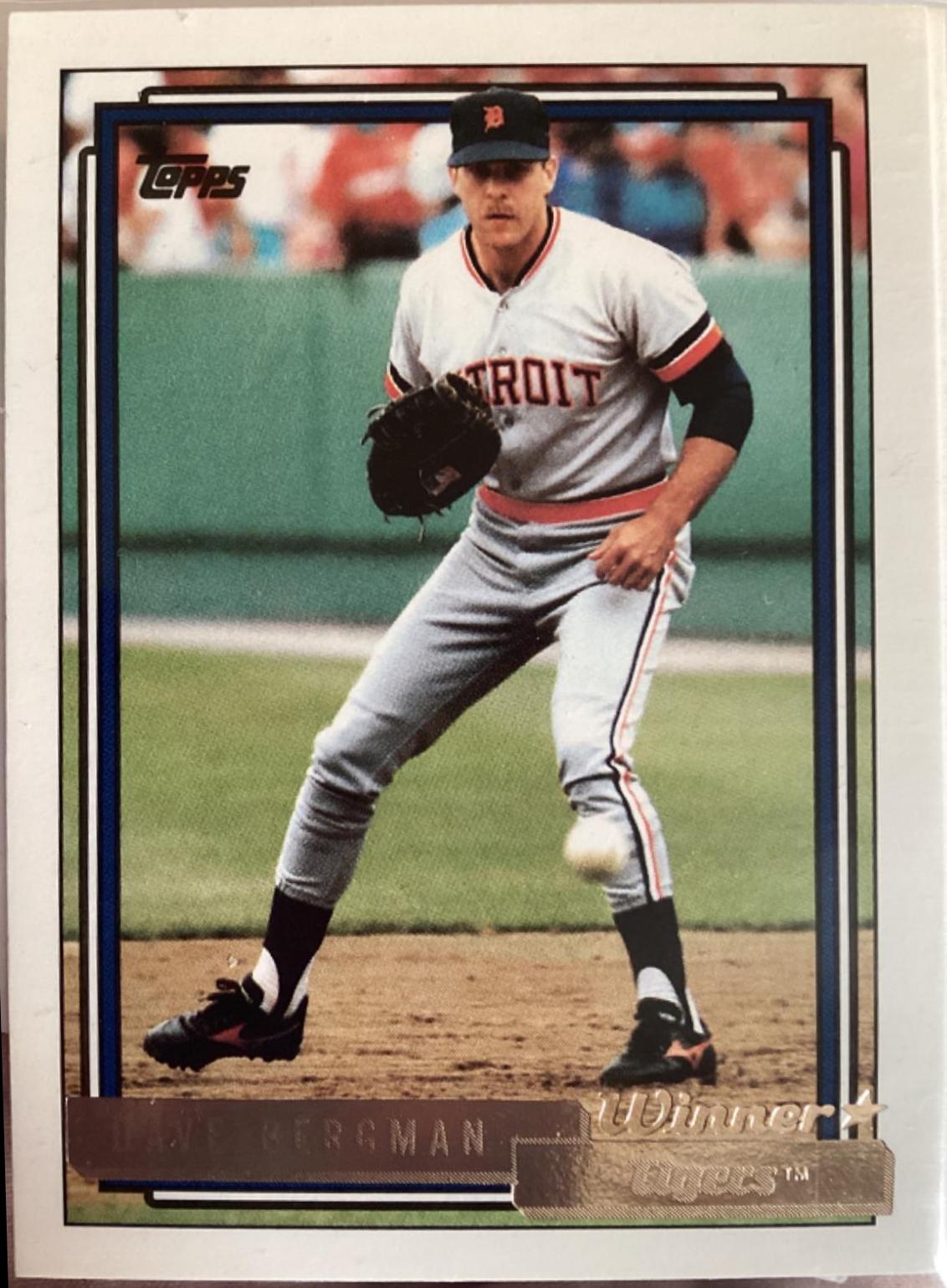 Dave Bergman [Winner] #354 Prices | 1992 Topps Gold | Baseball Cards