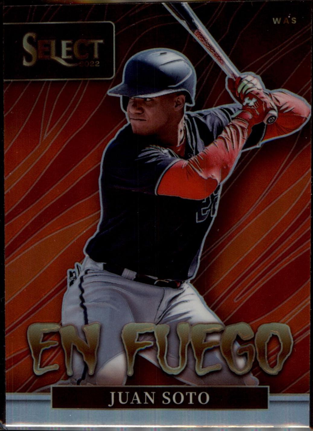 Juan Soto [Holo] #EF20 Prices | 2022 Panini Select En Fuego | Baseball ...