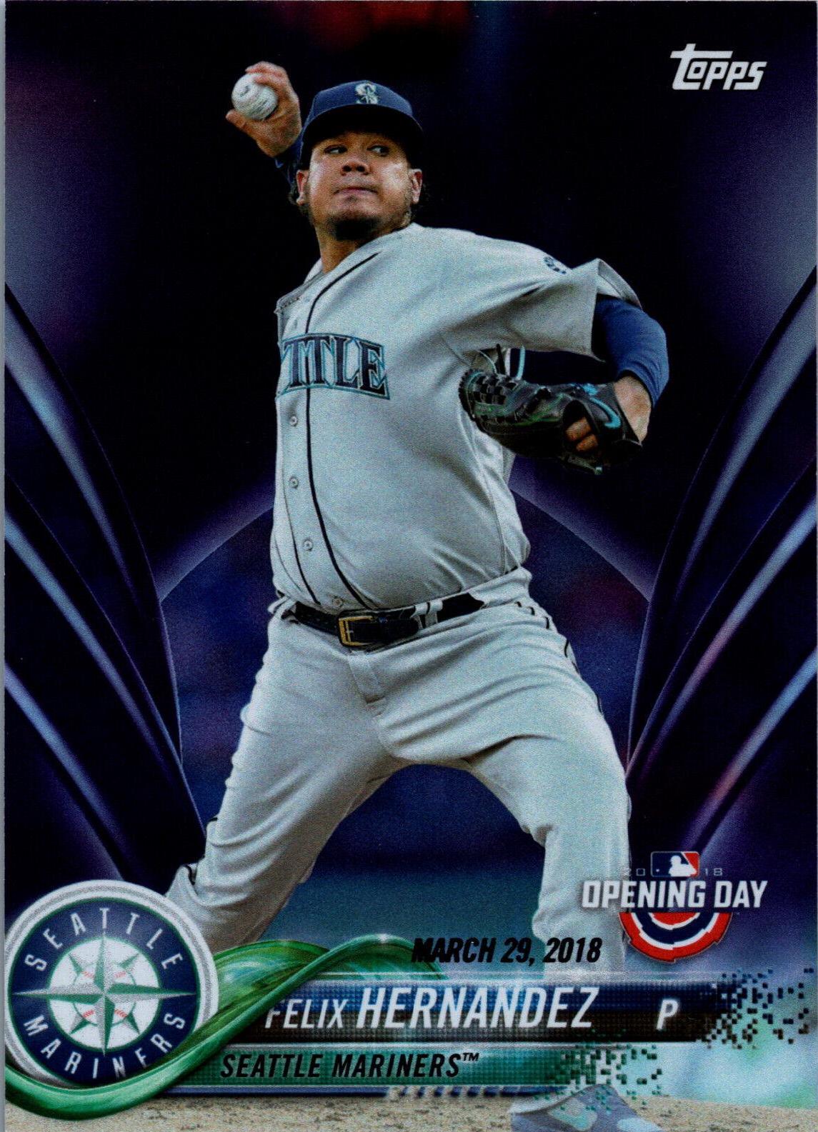 Felix Hernandez [Pitching Purple] #93 Prices | 2018 Topps Opening Day ...