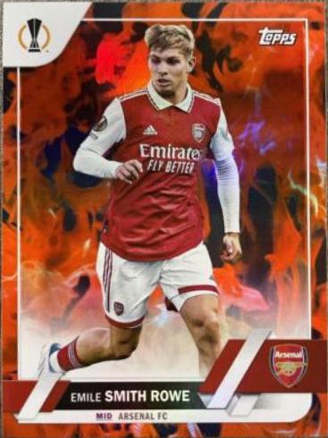 Emile Smith Rowe [Inferno] #55 Prices | 2022 Topps UEFA Club ...
