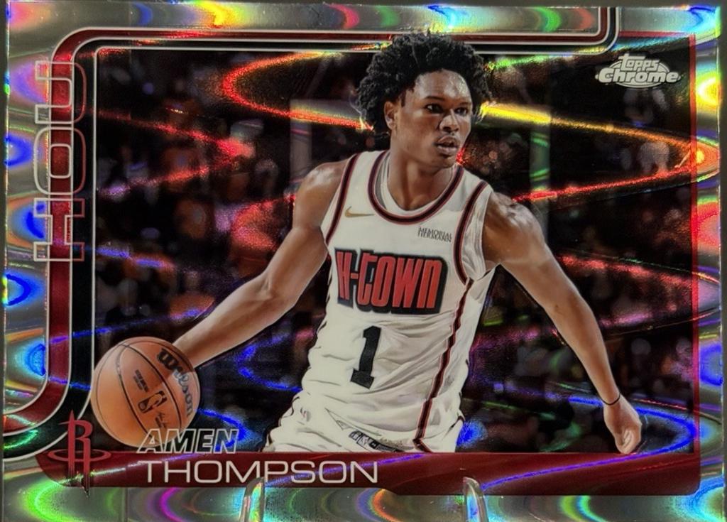 Amen Thompson [RayWave Refractor] #17 Prices | 2025 Topps Chrome ...