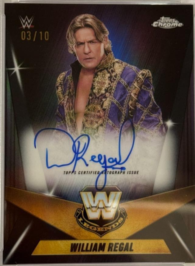 William Regal [Black Refractor] #LCA-WR Prices | 2025 Topps Chrome WWE ...