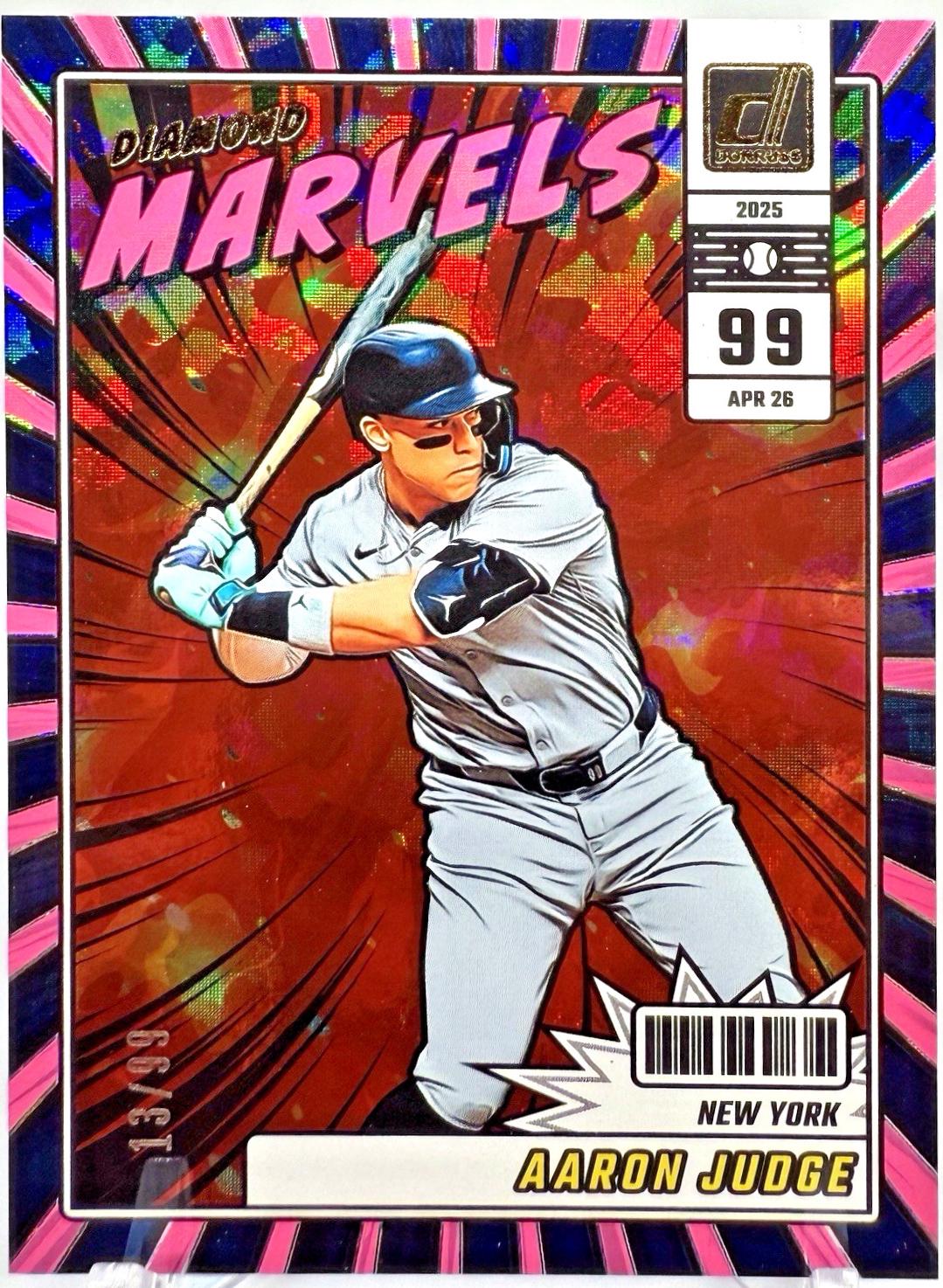 Aaron Judge [Pink Ice] #16 Prices | 2025 Panini Donruss Diamond Marvels ...
