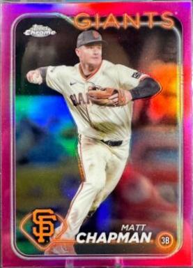Matt Chapman [Pink Refractor] #81 Prices | 2024 Topps Chrome | Baseball ...