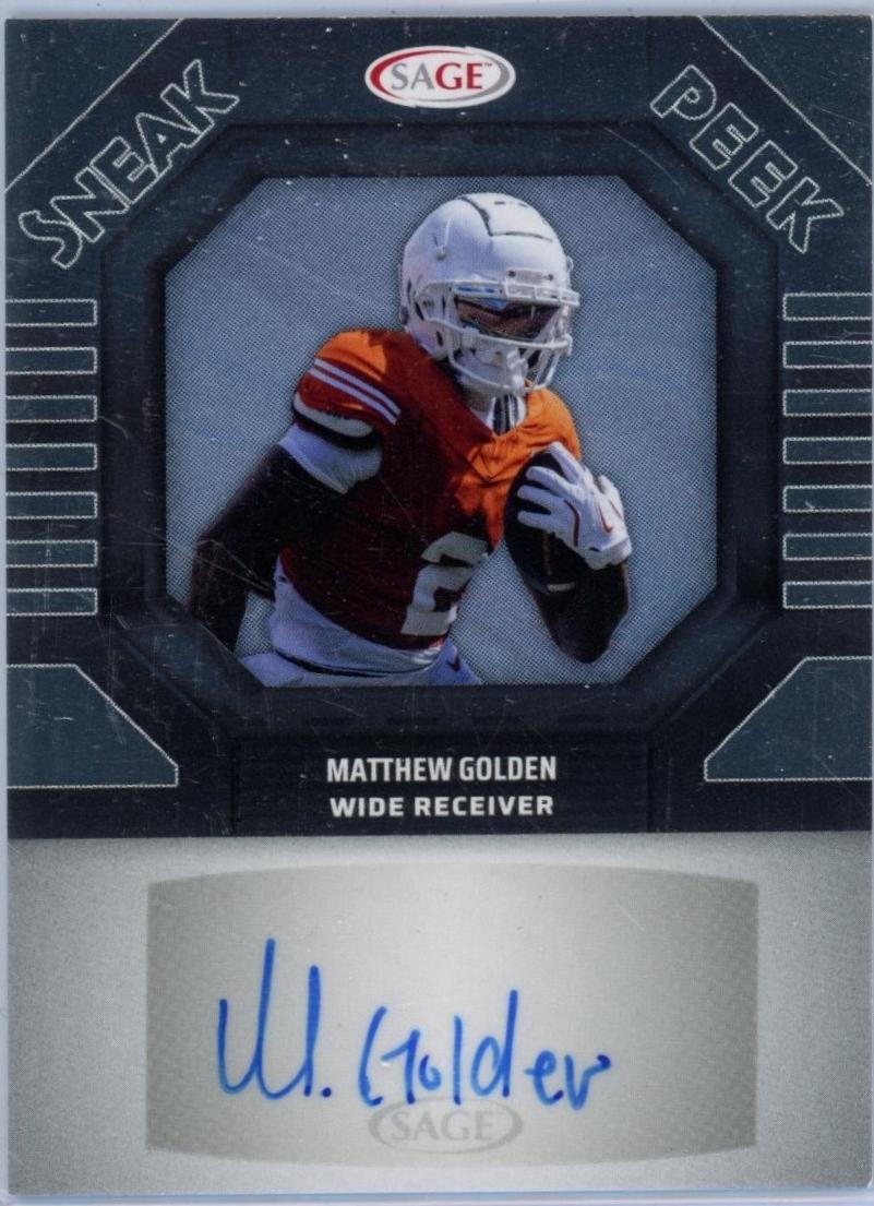 Matthew Golden [Silver] #SPA-MG Prices | 2025 Sage Hit Sneak Peek ...