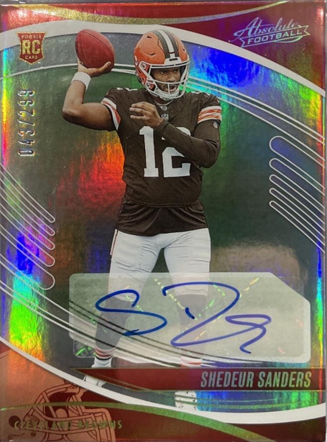 Shedeur Sanders [Signature Spectrum] #177 Prices | 2025 Panini Absolute ...