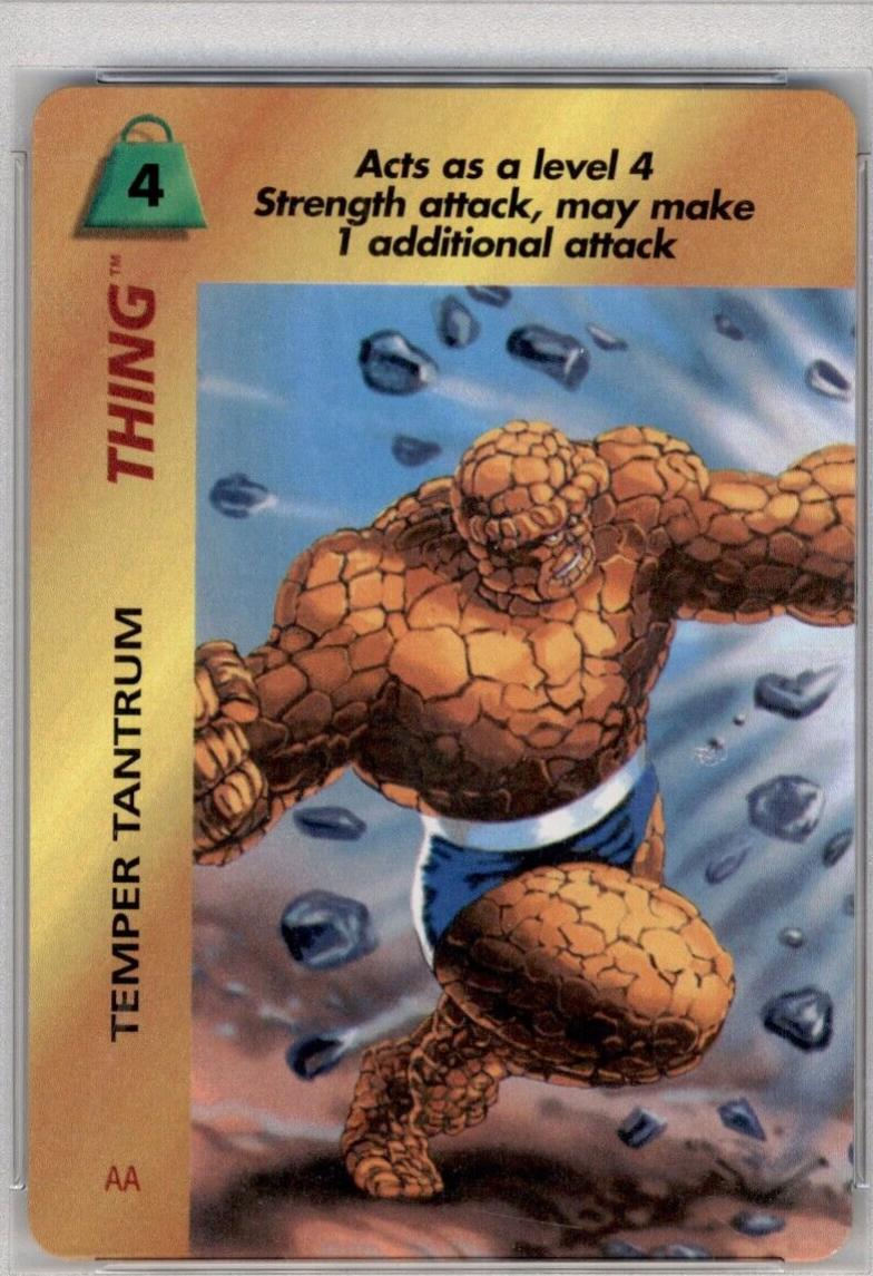 Thing: Temper Tantrum Prices | Marvel 1995 Fleer Overpower | Marvel Cards