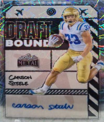 Carson Steele [Silver Laser] #DB-CS1 Prices | 2024 Leaf Metal Draft ...