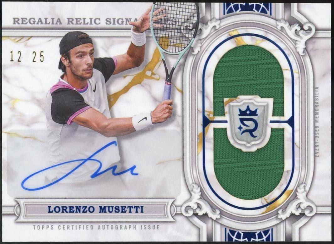 Lorenzo Musetti [Blue] #RRS-LMI Prices | 2024 Topps Royalty Regalia ...