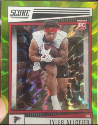 Tyler Allgeier [Electric] #335 Prices | 2022 Panini Score | Football Cards