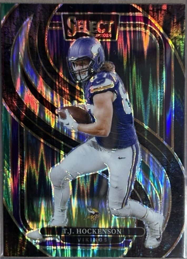 T.J. Hockenson [Black Green Prizm Shock] #194 Prices | 2024 Panini ...