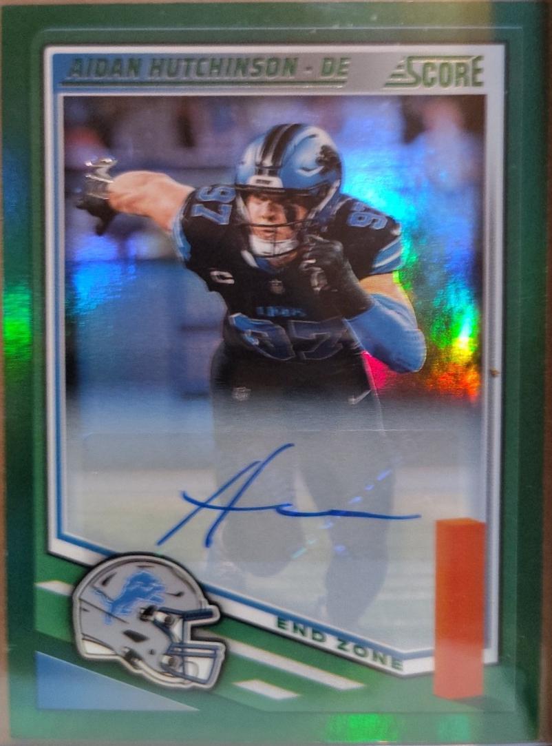 Aidan Hutchinson [End Zone Signature Red Zone] #41 Prices | 2025 Panini ...