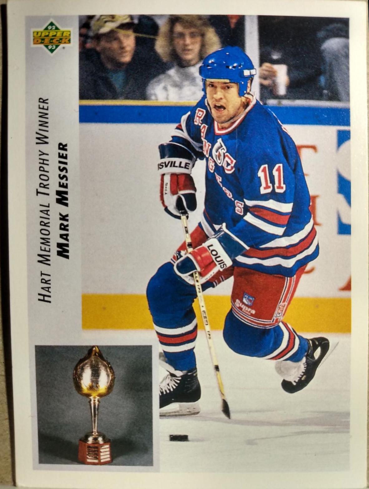 Mark Messier [Hart Memorial Trophy] #437 Prices | 1992 Upper Deck ...