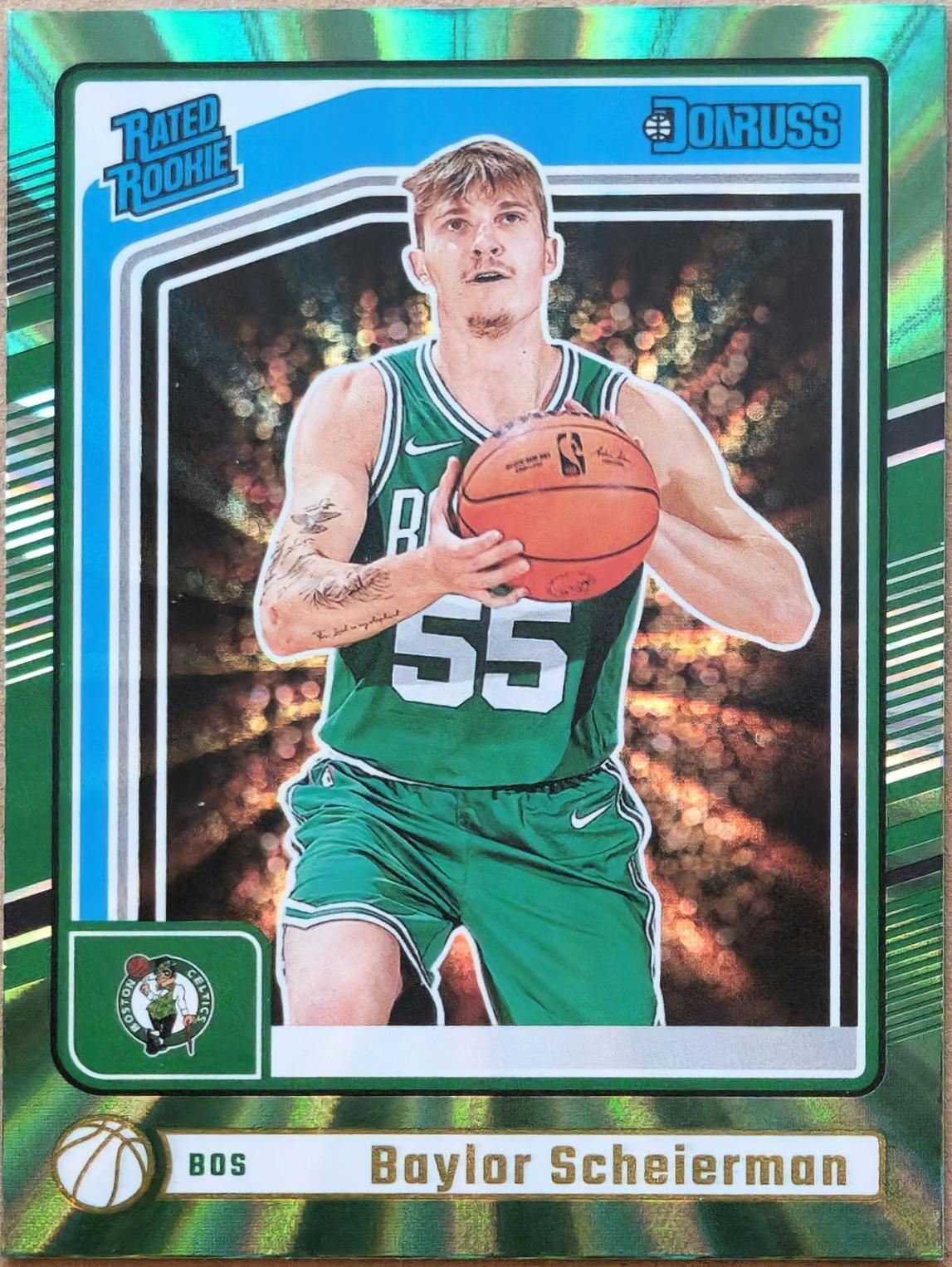 Baylor Scheierman [Holo Green Laser] #224 Prices | 2024 Panini Donruss ...