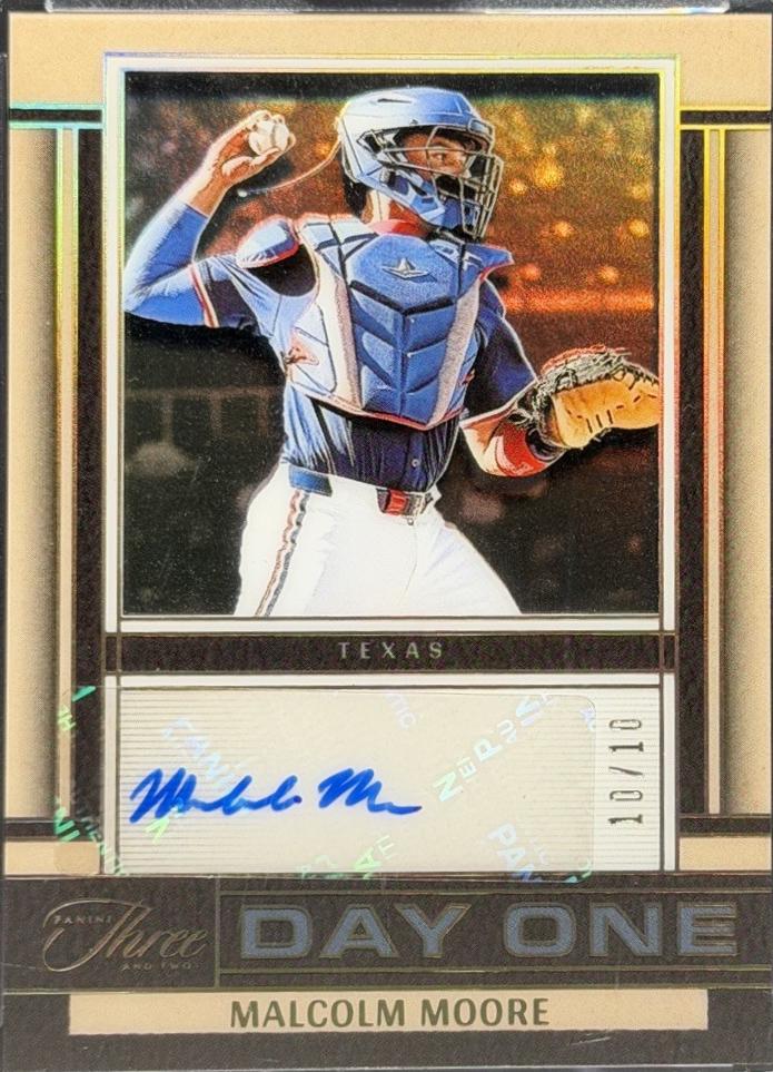 Malcolm Moore [Holo Gold] #DOA-MME Prices | 2025 Panini Three and Two ...