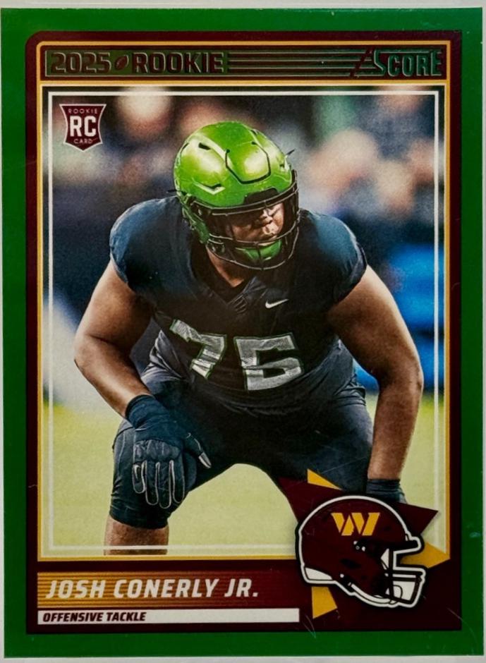 Josh Conerly Jr. [Green] #100 Prices | 2025 Panini Score Rookie ...