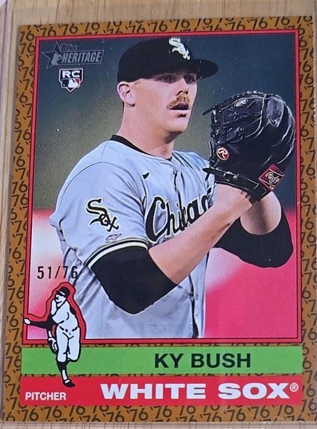 Ky Bush [Yellow Border] #154 Prices | 2025 Topps Heritage | Baseball Cards