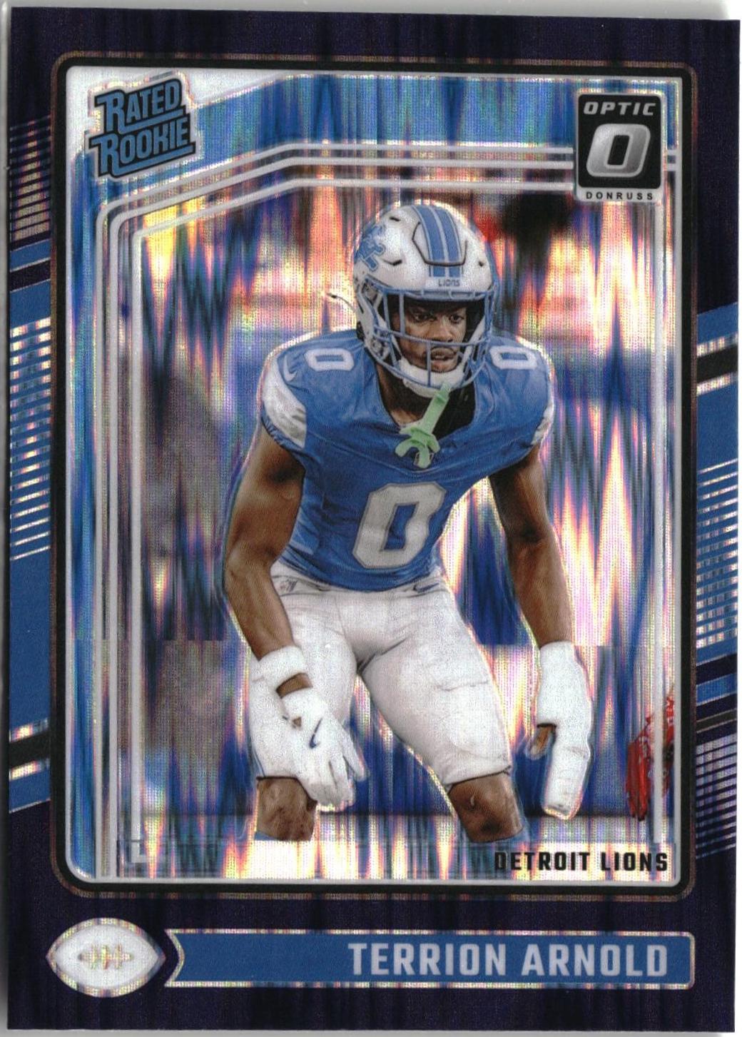 Terrion Arnold [Purple Shock] #290 Prices [Rookie] | 2024 Panini ...