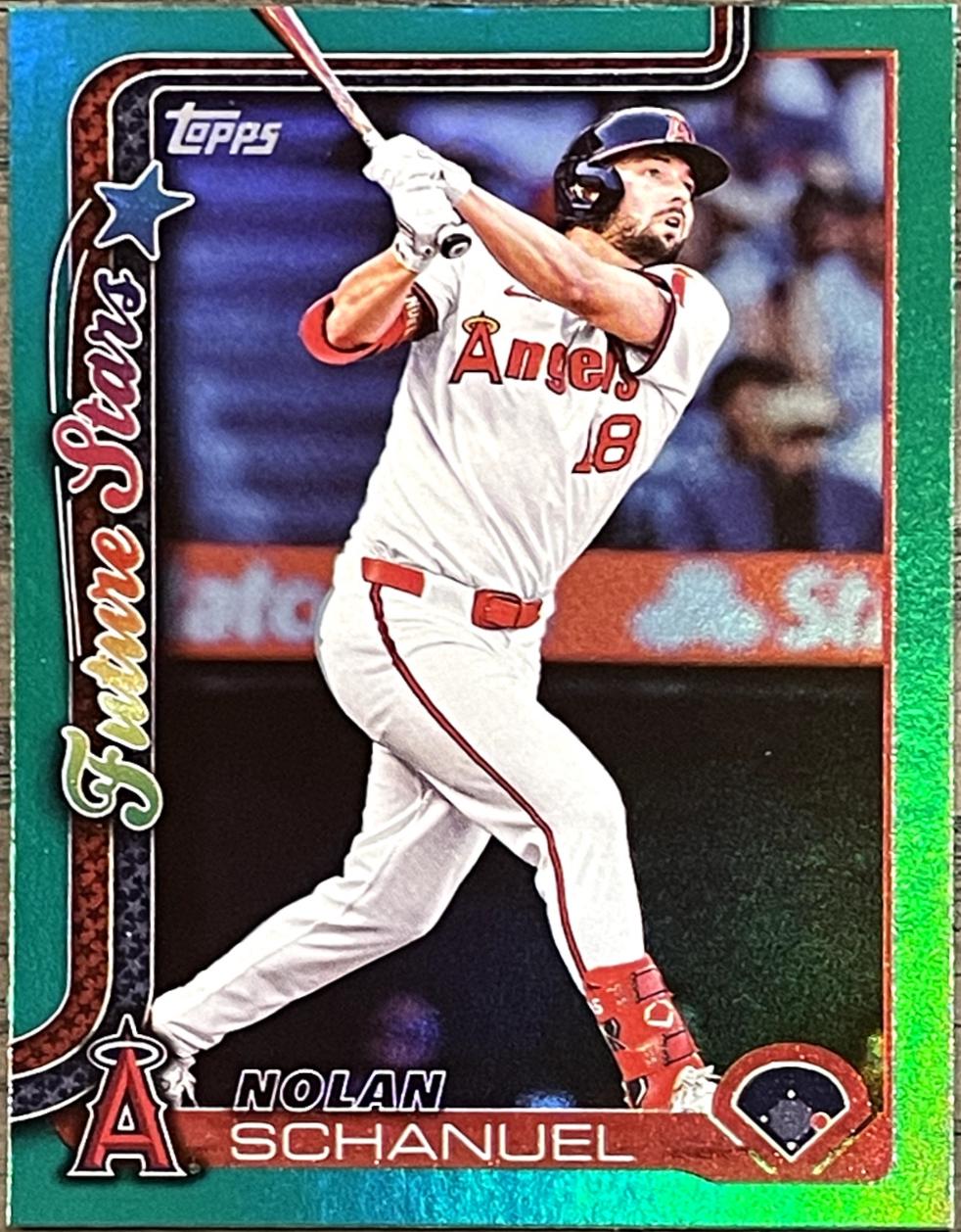 Nolan Schanuel [Green Foil] #210 Prices | 2025 Topps | Baseball Cards