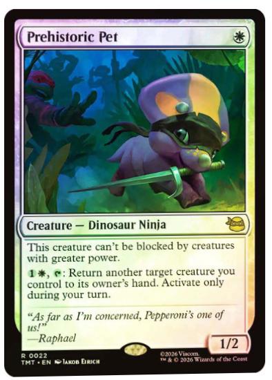 Prehistoric Pet [Foil] #22 Prices | Magic Teenage Mutant Ninja Turtles ...