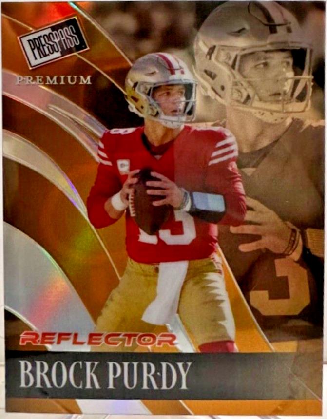 Brock Purdy [Gold Reflector] #R-20 Prices | 2024 Press Pass Premium ...