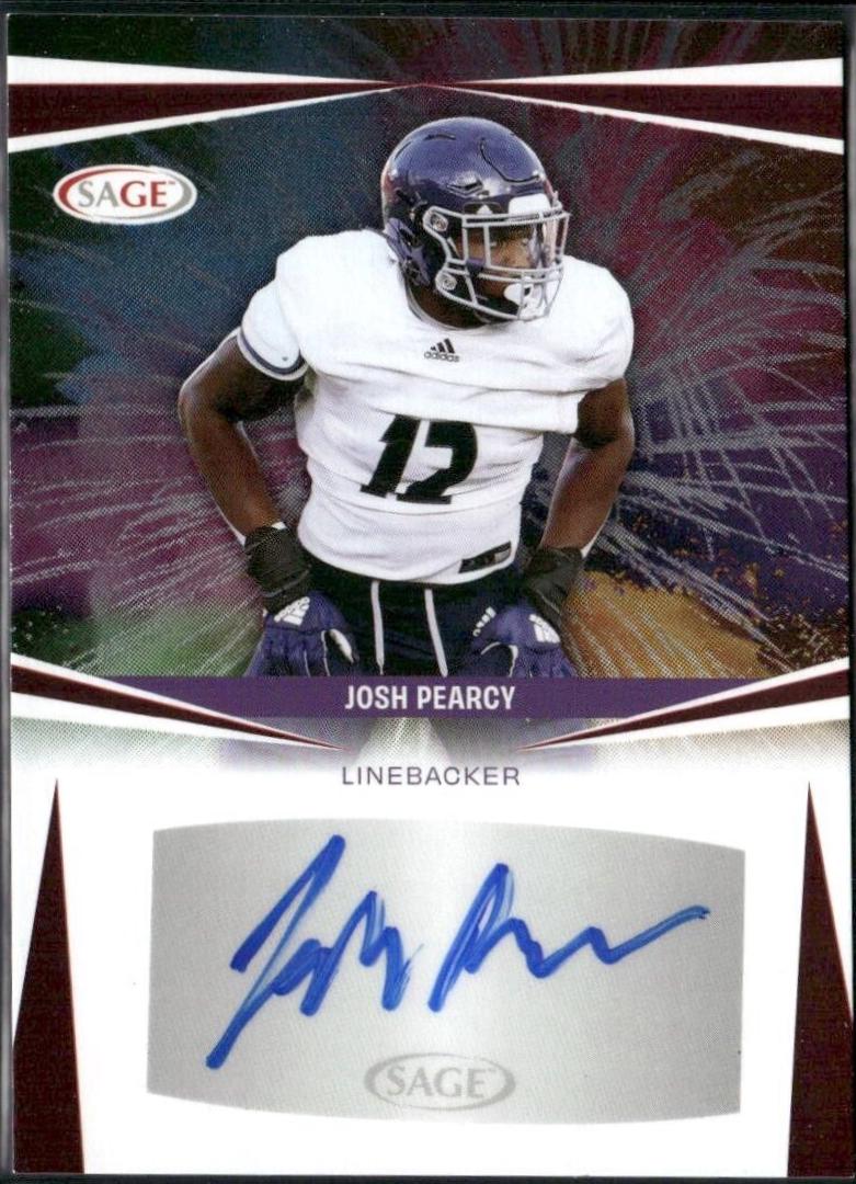Josh Pearcy [Red] #A-JP Prices | 2025 Sage Hit Autograph | Football Cards