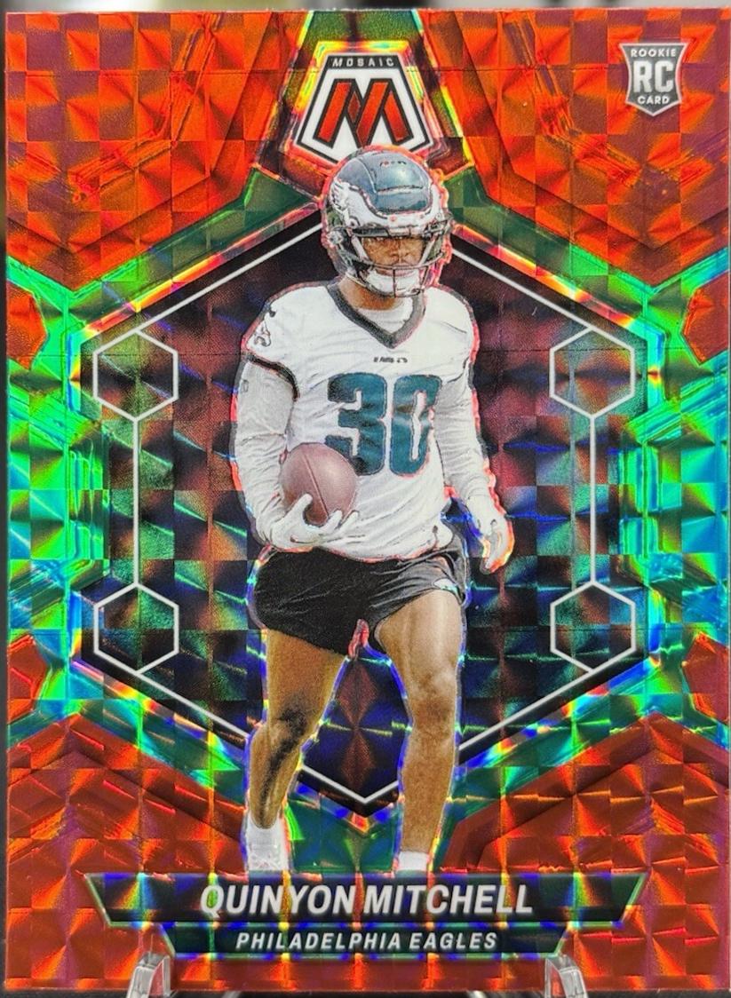 Quinyon Mitchell [Fusion Red Green Choice] #322 Prices | 2024 Panini ...