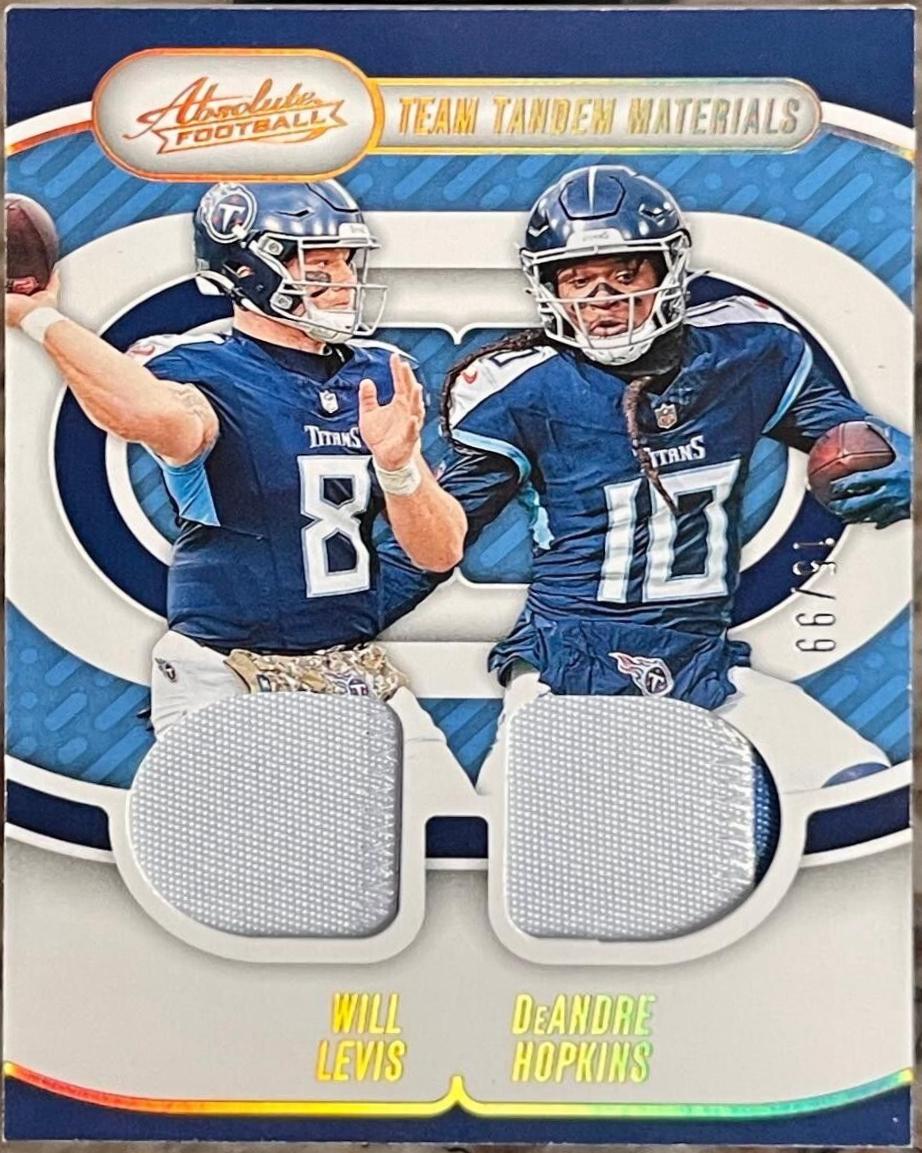 Will Levis / DeAndre Hopkins [Gold] #TTM-TEN Prices | 2024 Panini ...
