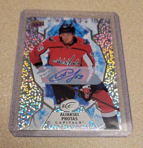 Aliaksei Protas [Red Autograph] #133 Prices | 2021 Upper Deck Ice ...