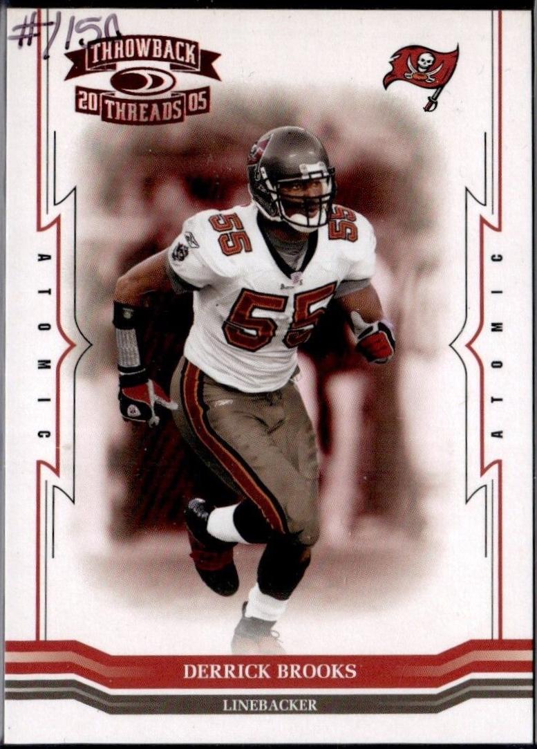 Derrick Brooks [Red] #137 Prices | 2005 Panini Donruss Throwback ...