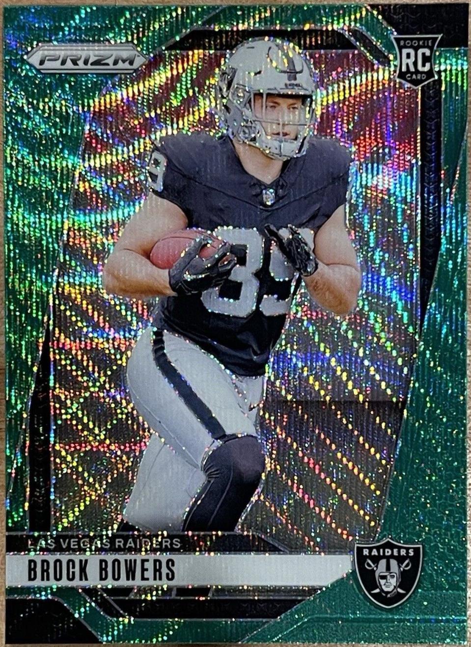 Brock Bowers [Wave Green] #315 Prices [Rookie] | 2024 Panini Prizm ...