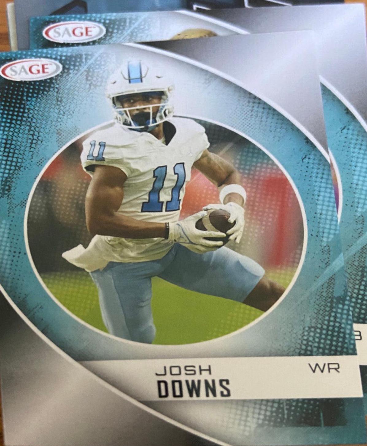 Josh Downs [Silver] #118 Prices | 2023 Sage | Football Cards
