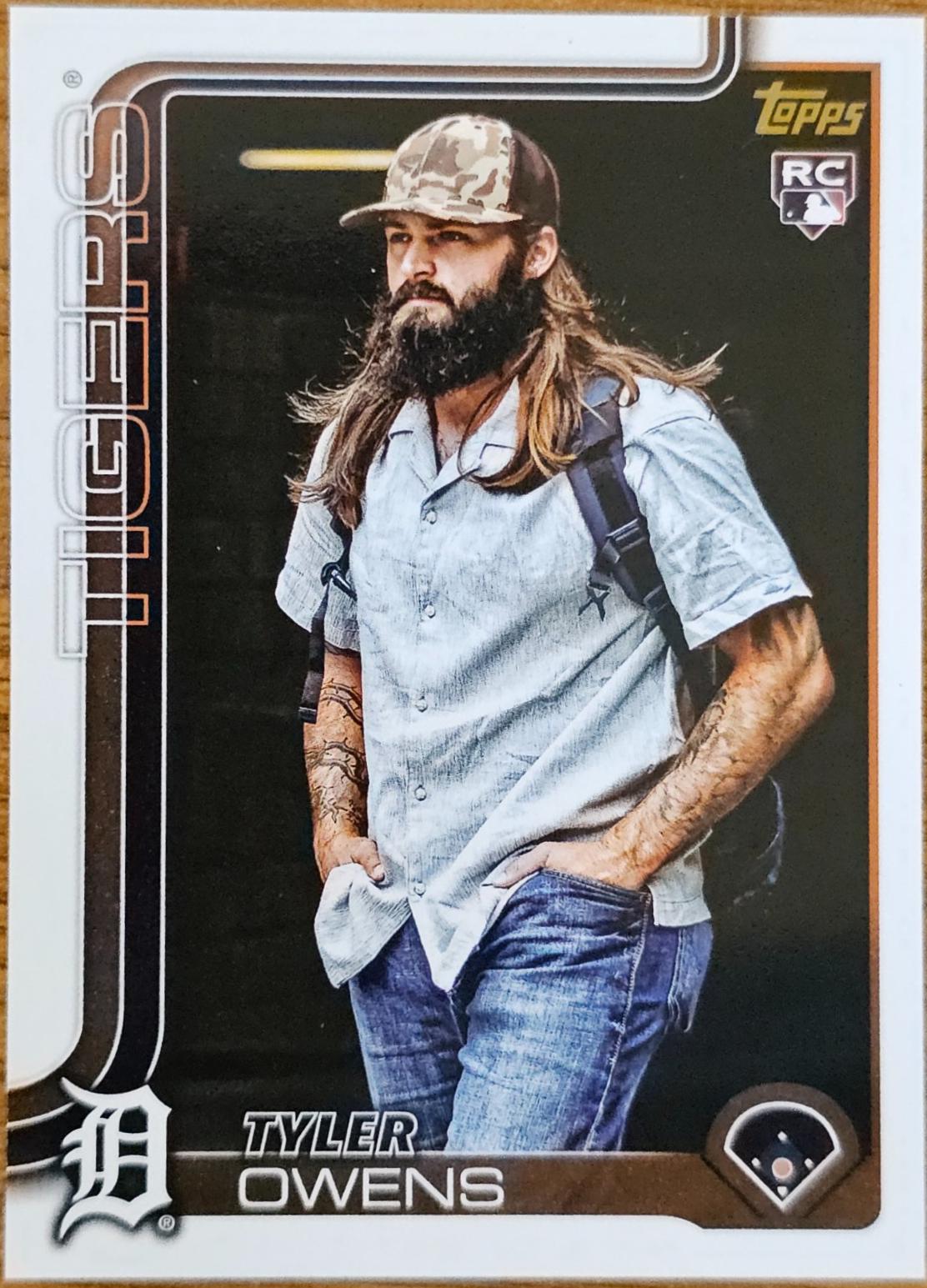 Tyler Owens [Golden Mirror] #US247 Prices [Rookie] | 2025 Topps Update ...