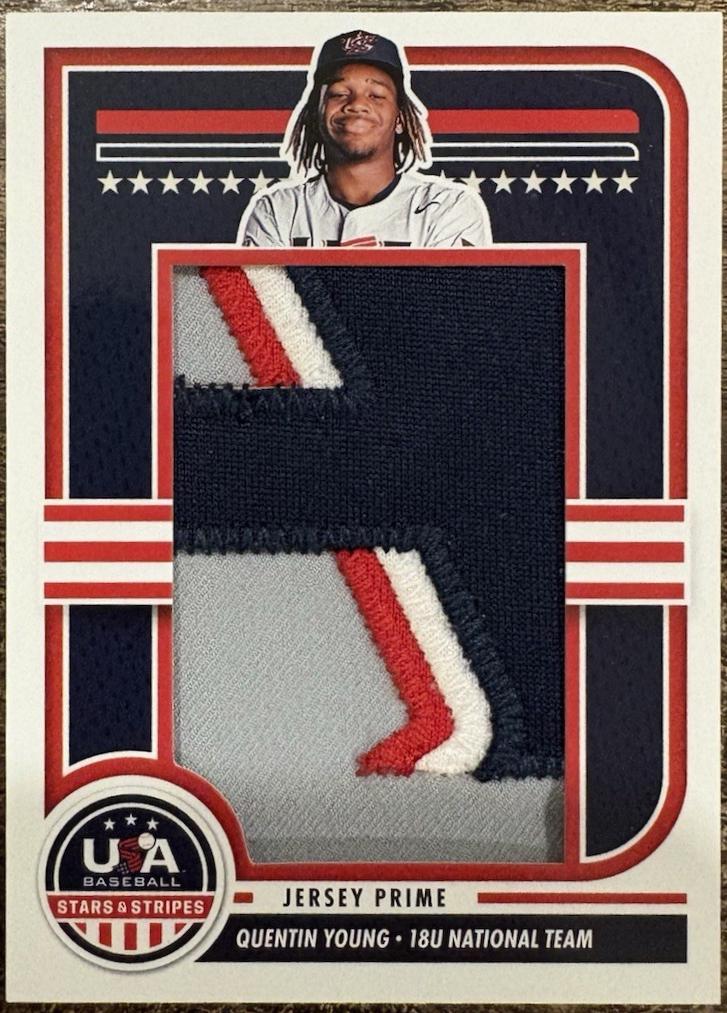 Quentin Young [Prime] #JMJ-SJ Prices | 2025 Panini Stars and Stripes ...