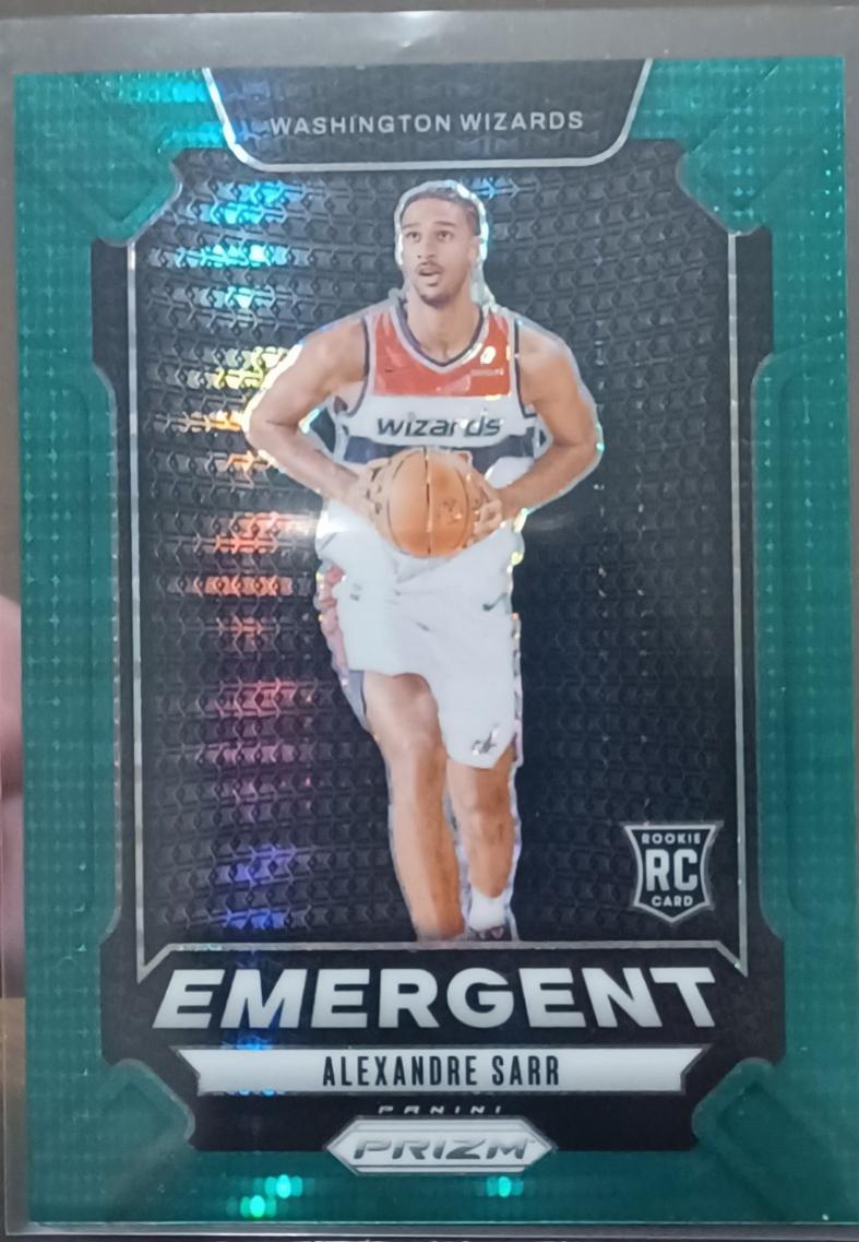 Alexandre Sarr [Green Pulsar] #14 Prices | 2024 Panini Prizm Emergent ...