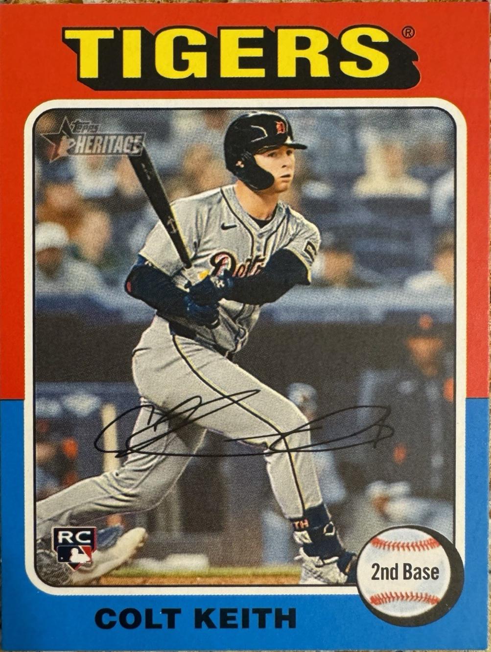 Colt Keith [Color Swap Variation] #618 Prices | 2024 Topps Heritage ...