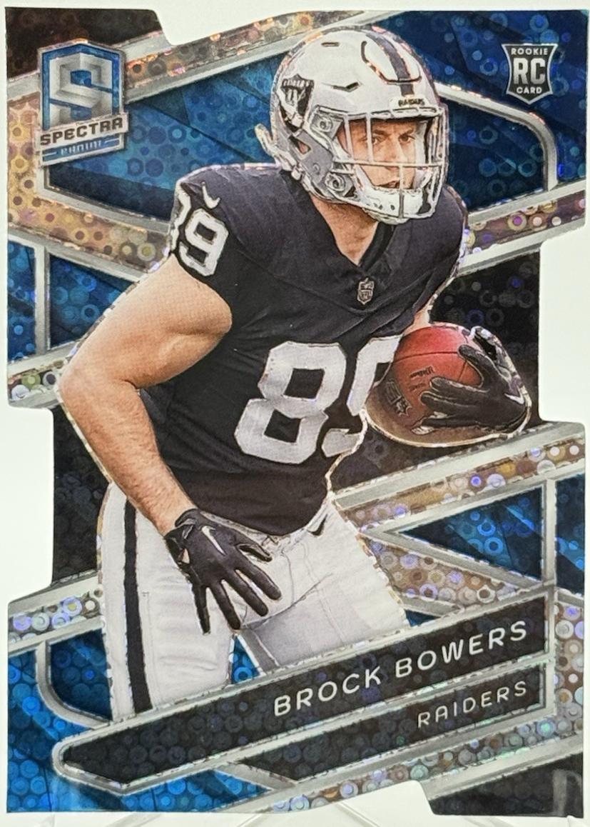 Brock Bowers [Neon Blue Die-Cut] #8 Prices | 2024 Panini Spectra ...