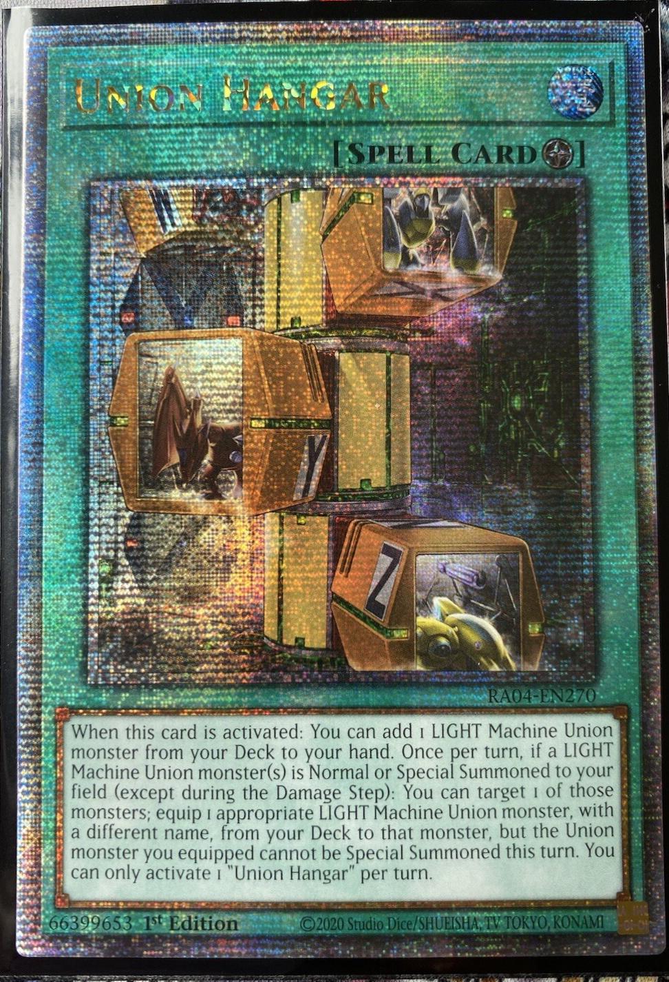 Union Hangar [Quarter Century Secret Rare] RA04-EN270 Prijzen | YuGiOh ...