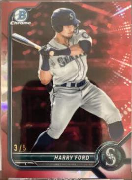 Harry Ford [Sapphire Red] #BDC-137 Prices | 2022 Bowman Draft Chrome ...