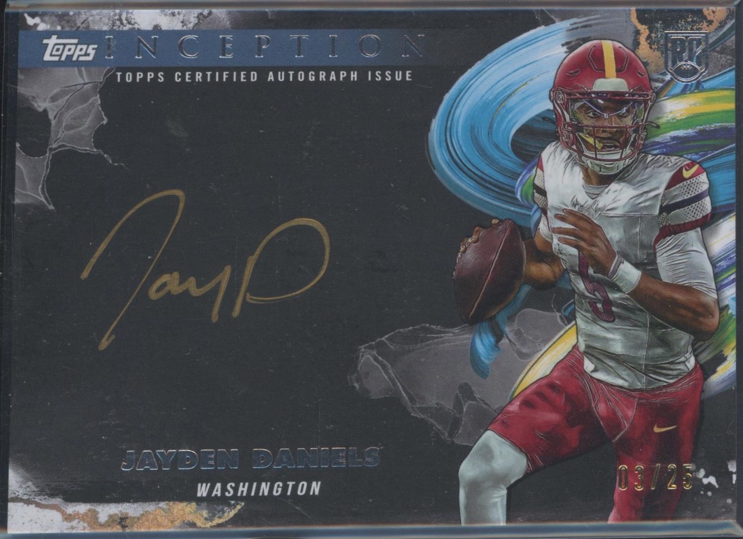 Jayden Daniels [Gold Ink] #ISS-JD Prices | 2024 Topps Inception Silver ...