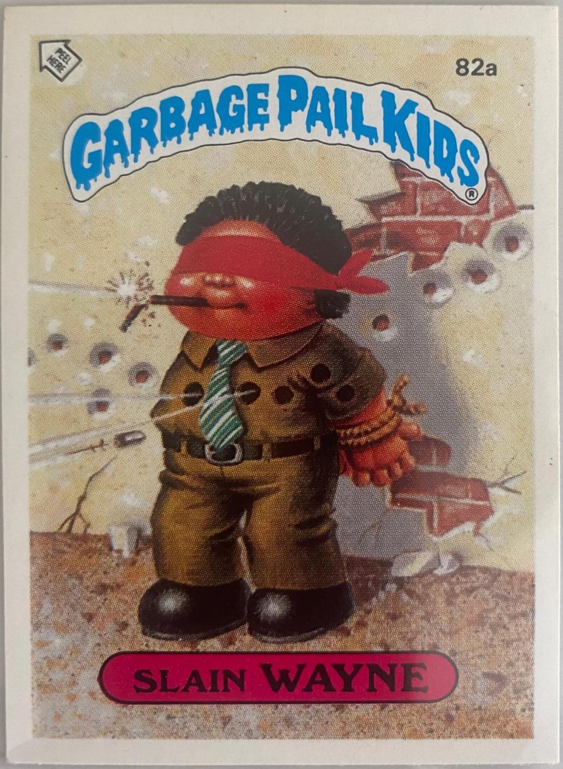 Slain Wayne #82A Prices | Garbage Pail Kids 1985 Mini | GPK Cards