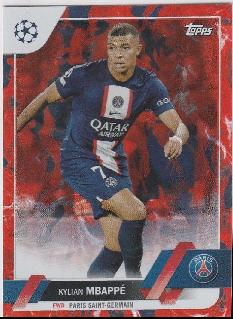 Kylian Mbappe [Inferno] #100 Prices | 2022 Topps UEFA Club Competitions ...