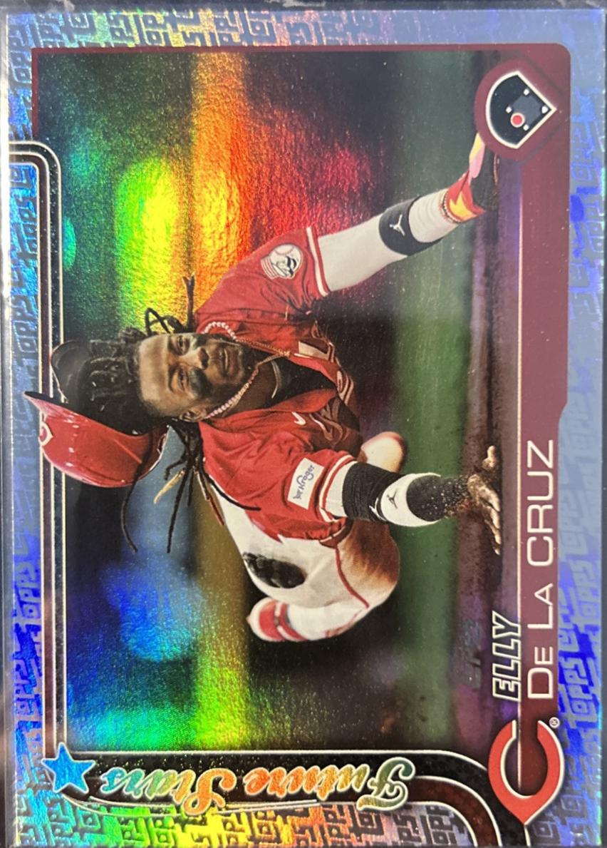 Elly De La Cruz [Topps Foil Pattern] #150 Prices | 2025 Topps ...