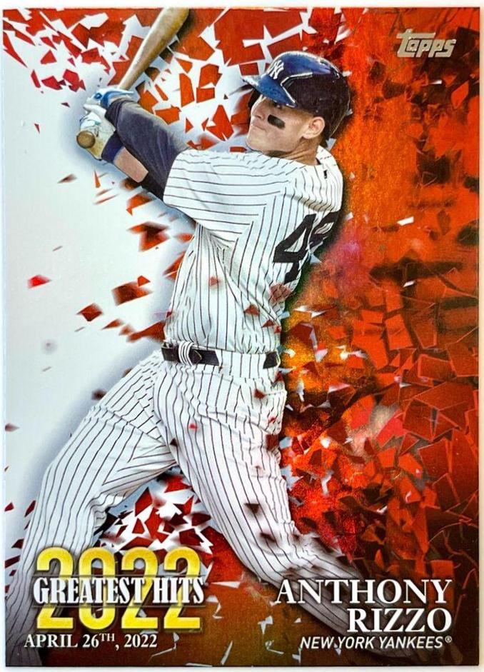 Anthony Rizzo [Red] #22GH-1 Prices | 2023 Topps 2022 Greatest Hits ...