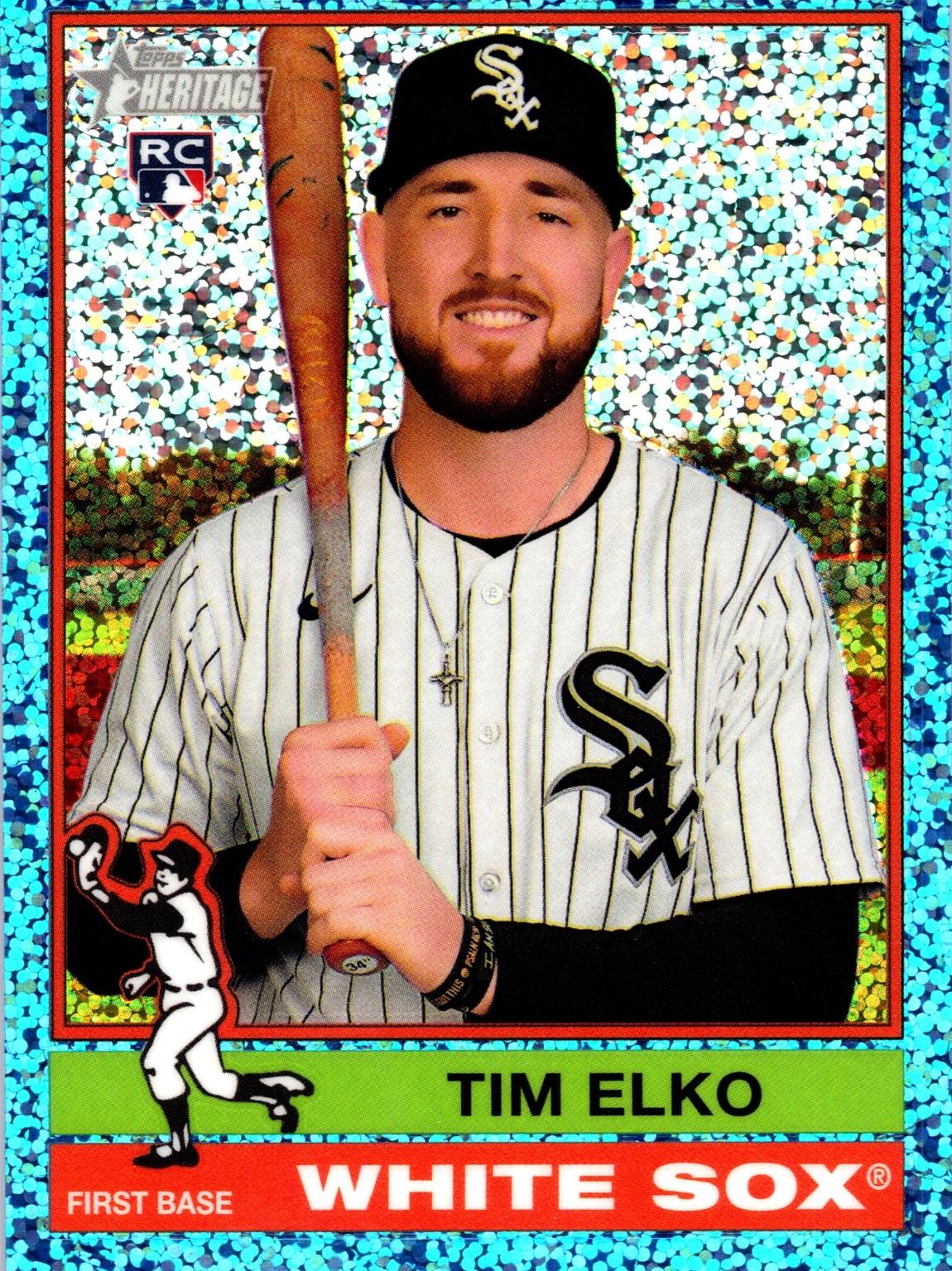 Tim Elko [Light Blue Sparkle Chrome] #547 Prices | 2025 Topps Heritage ...