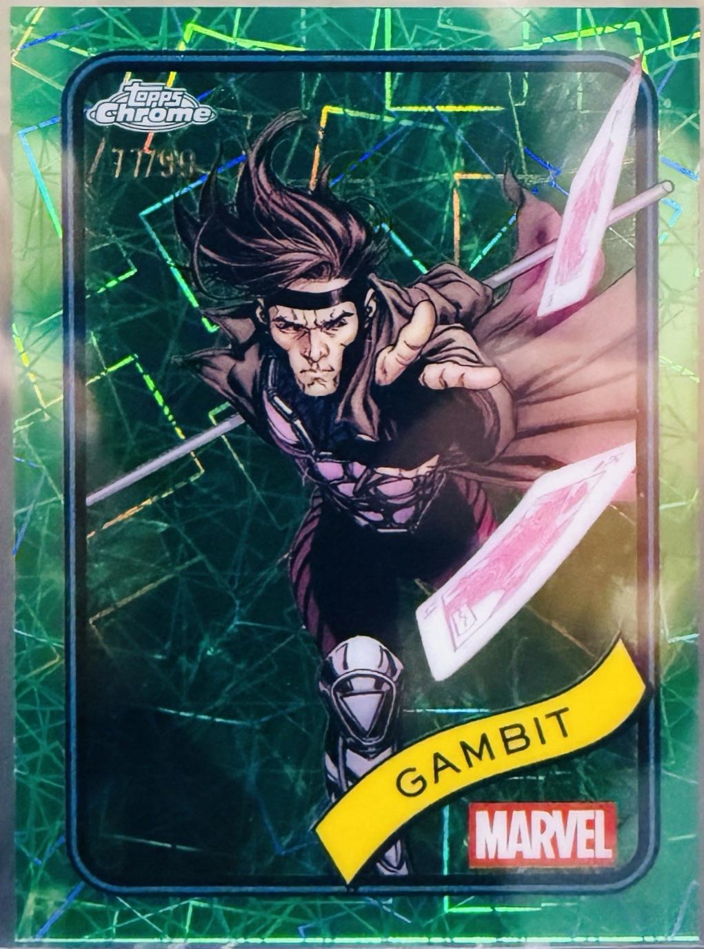 Gambit [Green Lazer] #105 Prices | Marvel 2025 Topps Chrome | Marvel Cards