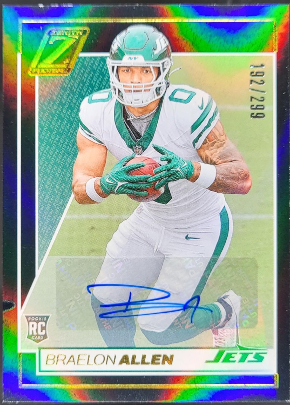 Braelon Allen [Red Red Zone] #111 Prices | 2024 Panini Zenith Autograph ...